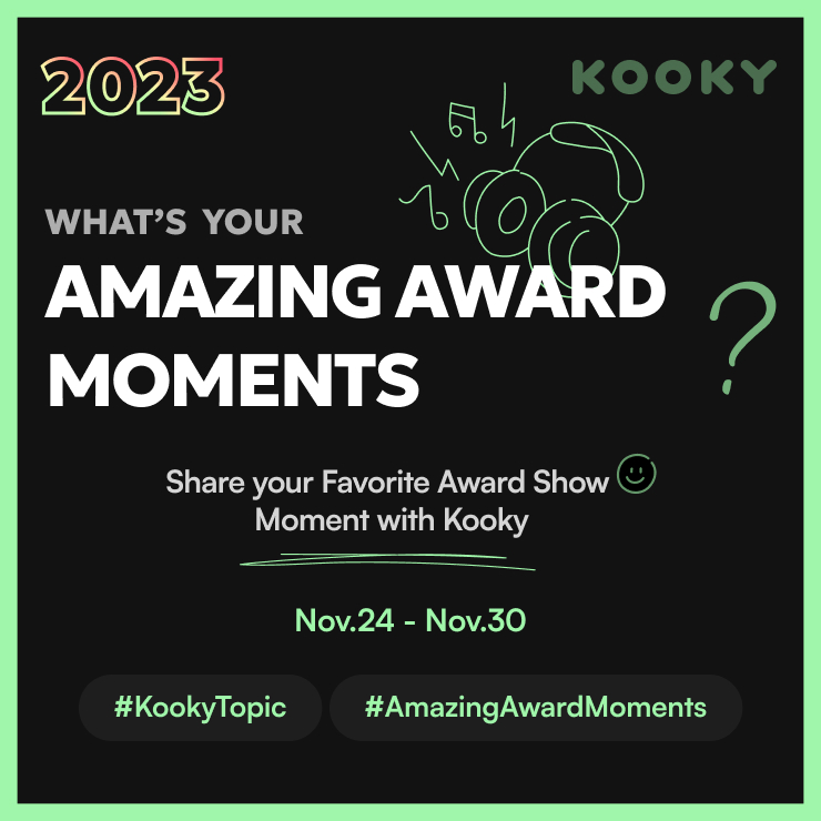 Kooky | 24/11 What's your favorite K-pop award show moment? 🌟